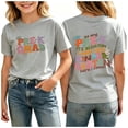 Byoo Infant Girl Letter Print Crew Neck T Shirt Pre K Graduation Short ...