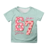 Byoo Girls Valentine T-Shirt Short Sleeve Number Graphic Cartoon Tee ...