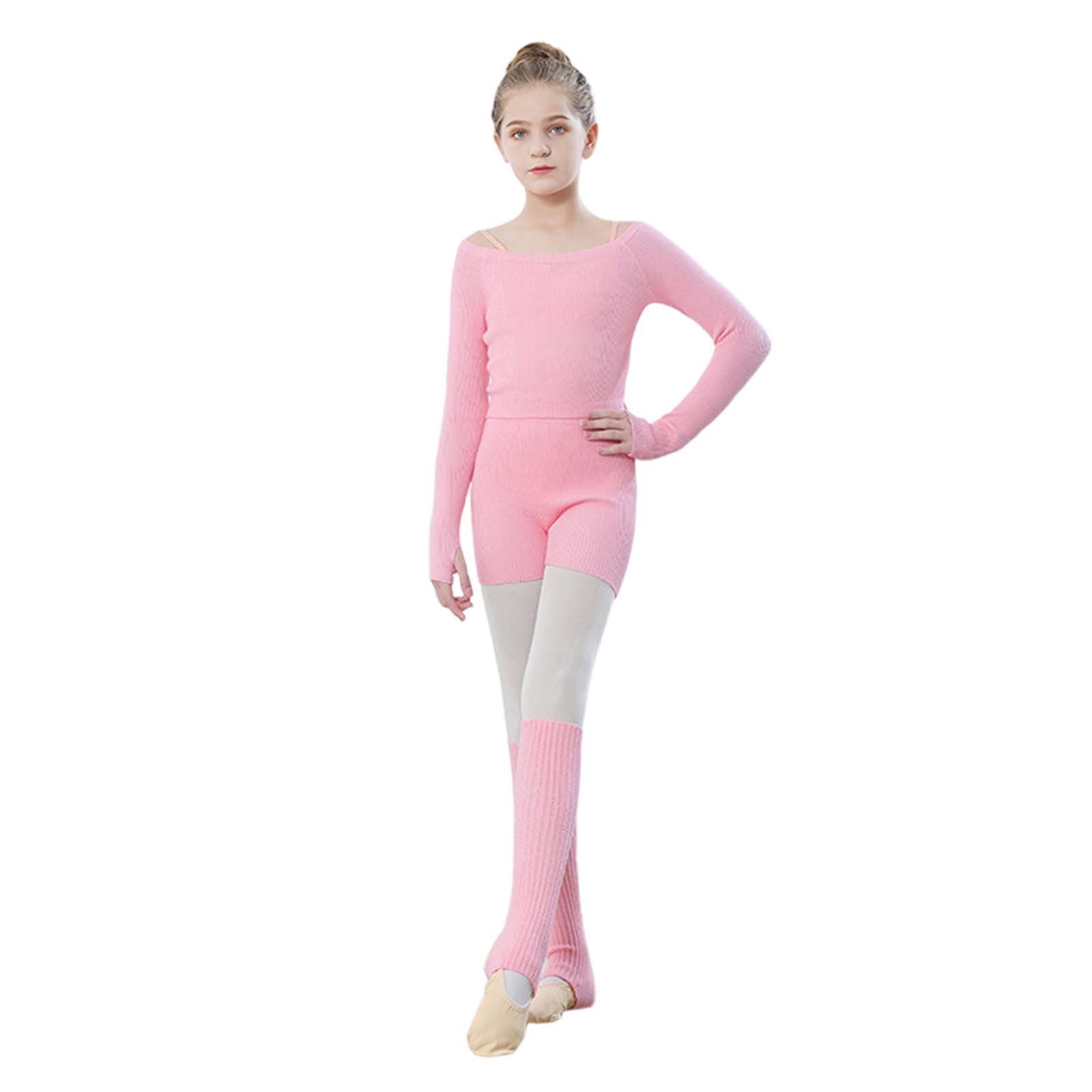 Byoo Kids Girl's Ballet Sweater Pants Outfits Knitted Soft Warm Up ...