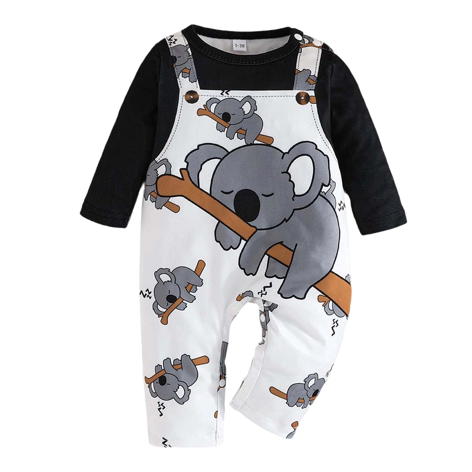 Byoo Koala Graphic Teen Boys Outfits Set Baby Long Sleeve Pullover ...