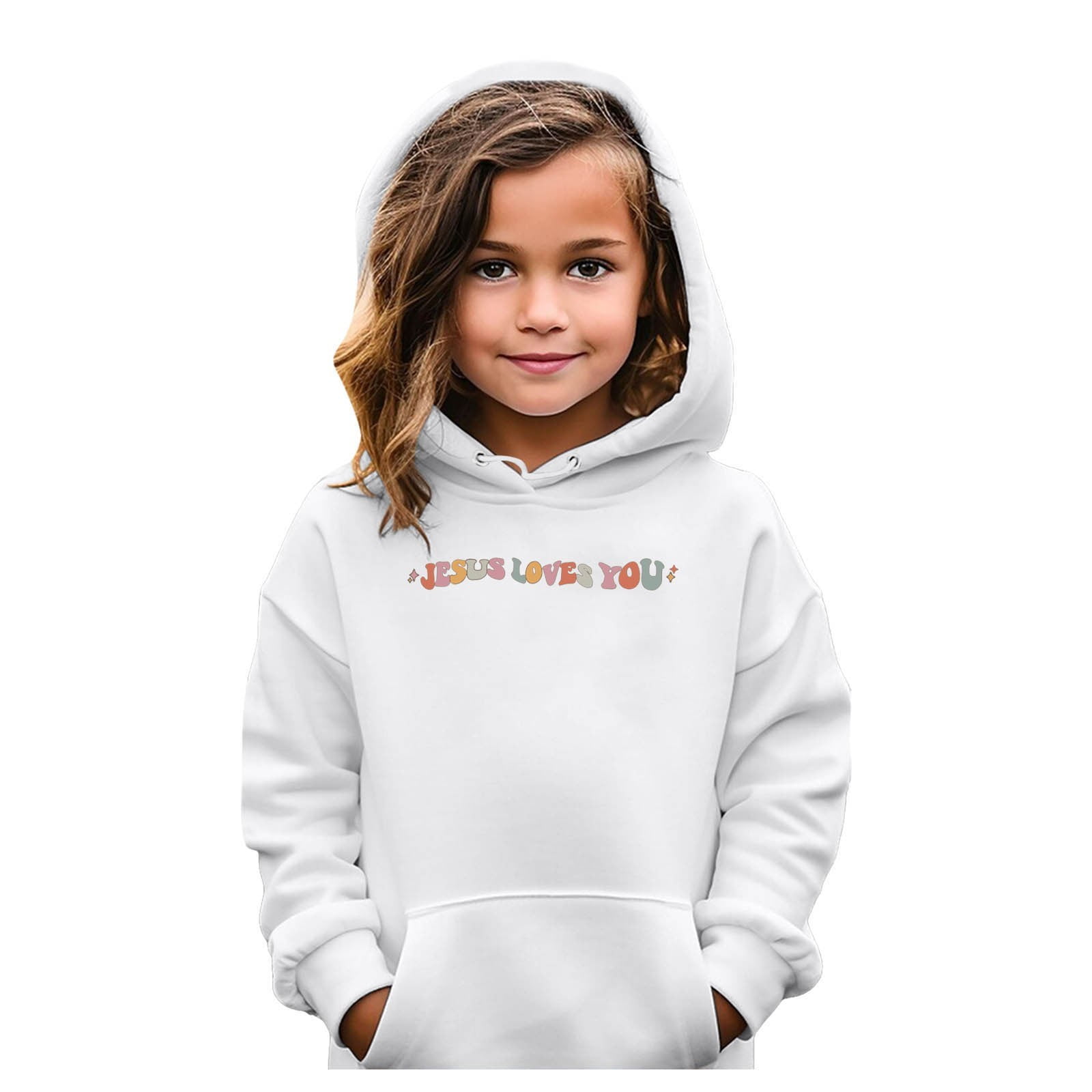 Byoo Letter Graphic Toddler Girl Pullovers Sweatshirt Casual Kangaroo ...