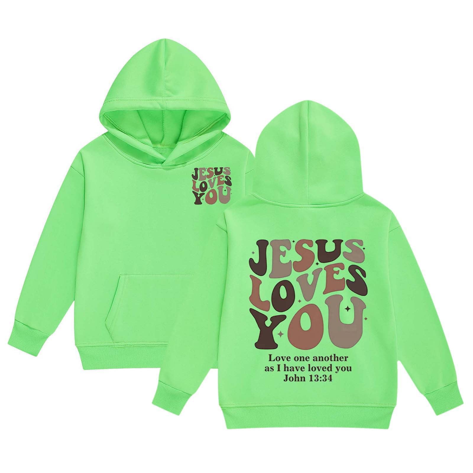 Byoo Letter Printed Hoodies for Toddler Girls Soft Daily Hooded Long ...