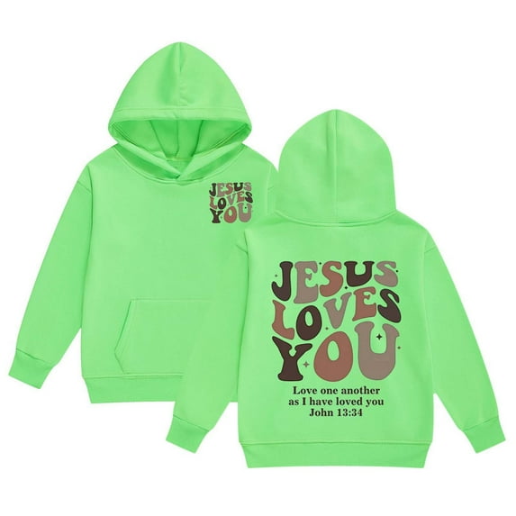 Byoo Letter Printed Hoodies for Toddler Girls Soft Daily Hooded Long ...