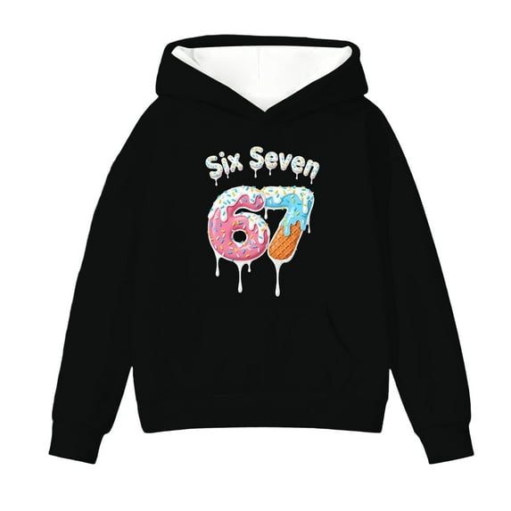 Byoo Little Boy Hoodie Number Graphic Pullover Hooded Full-Sleeves ...