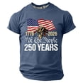 Byoo Little Boy Patriotic 1776 2026 Print Crew Neck T Shirt Short ...