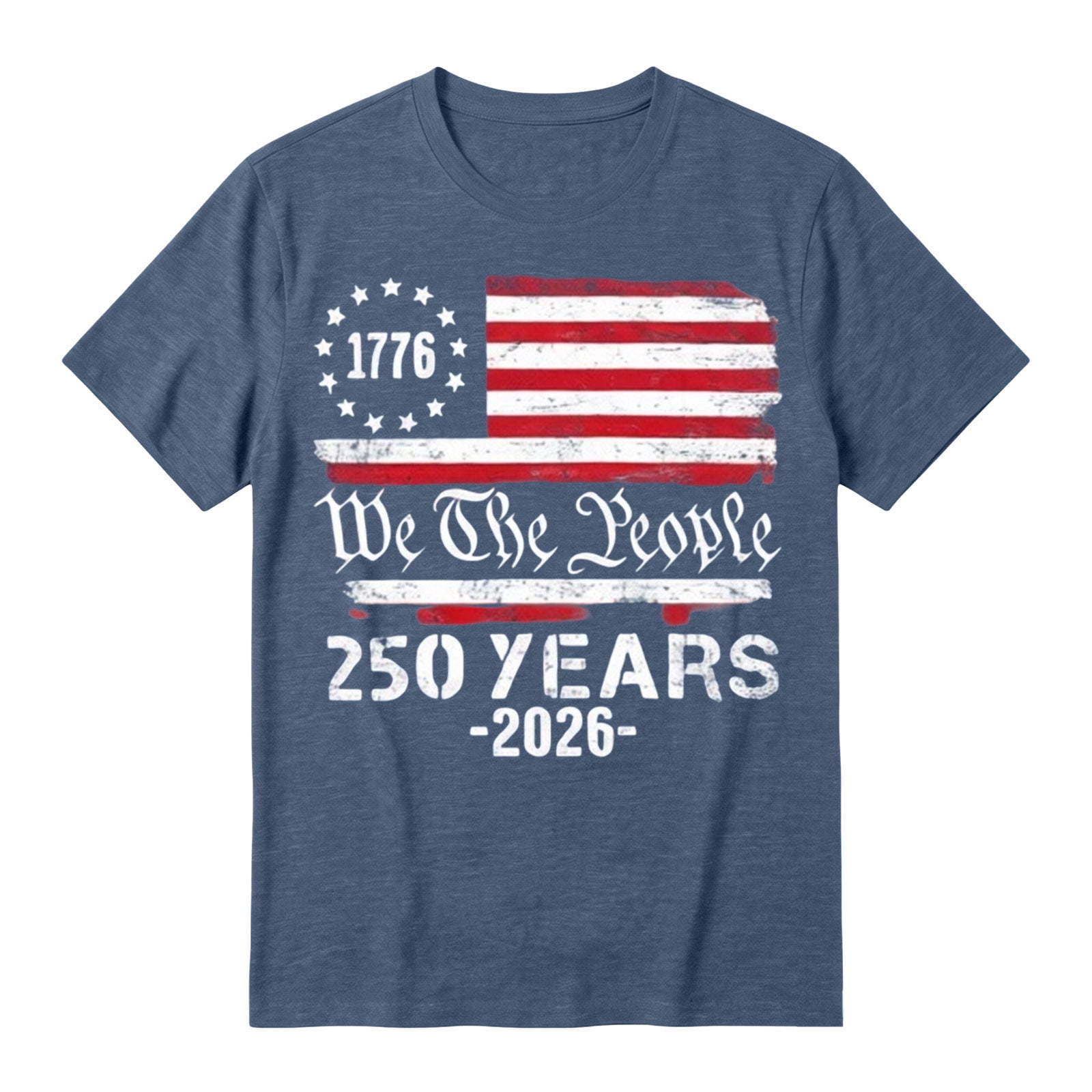 Byoo Little Boy Patriotic Tee We The People 250 Years 1776 Flag Graphic ...