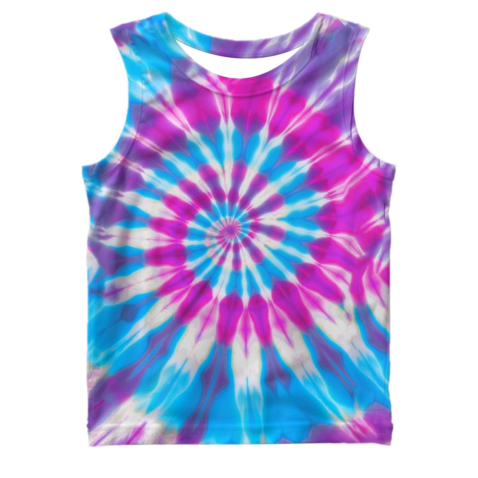 Byoo Little Boy Spiral Tie Dye Tank Top Sleeveless Crew Neck Casual ...