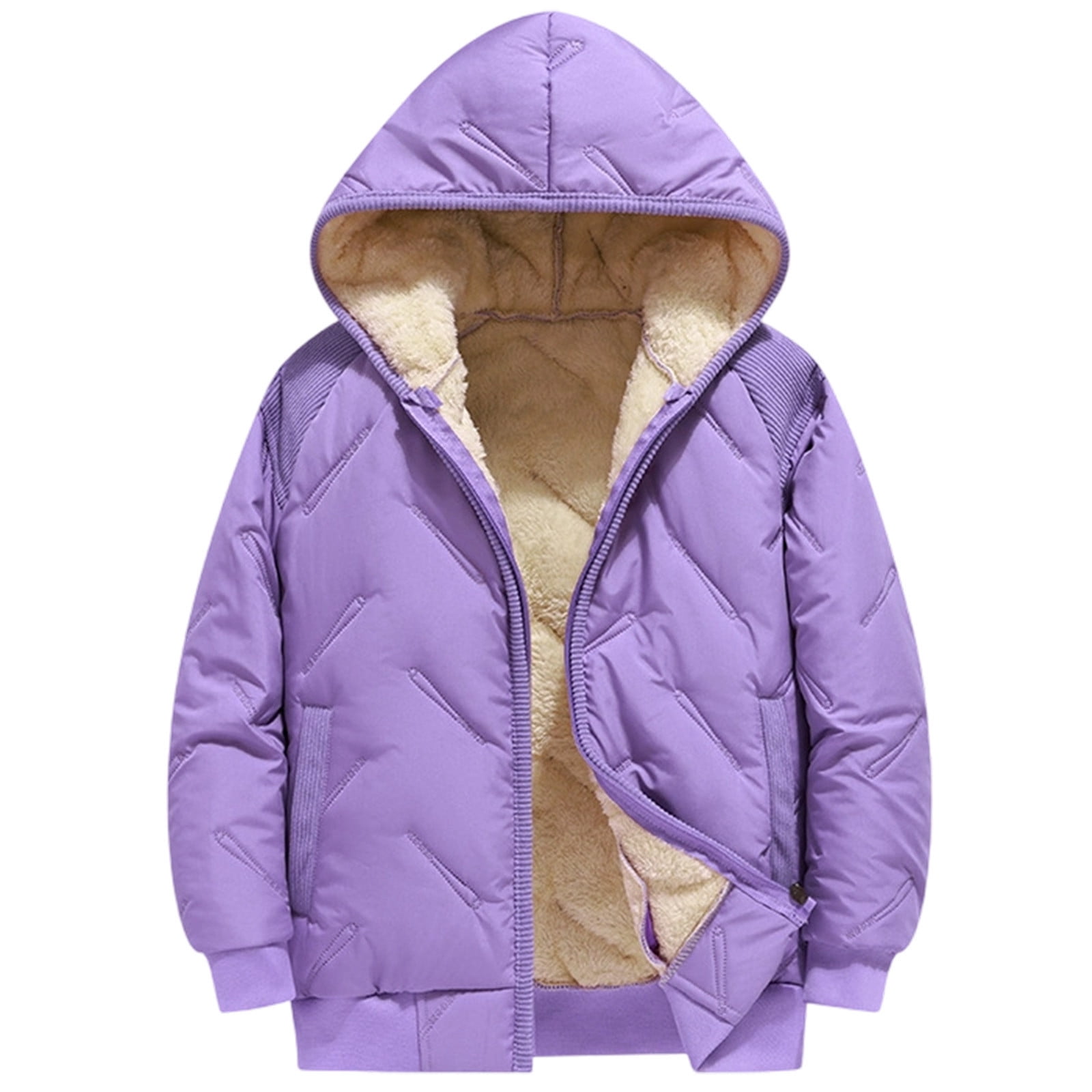 Byoo Little Boys Fleece Lined Hooded Jacket Solid Long Sleeve Zip Up ...