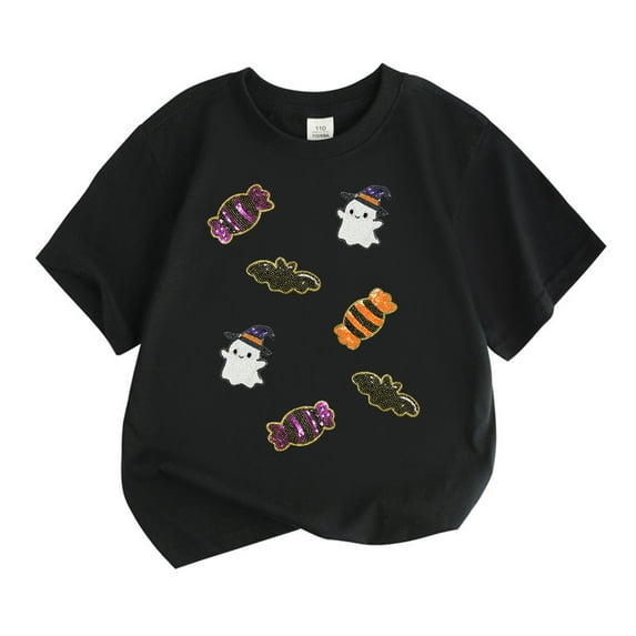 Byoo Little Boys Halloween Graphic Tee Short Sleeve Crew Neck T-Shirt ...