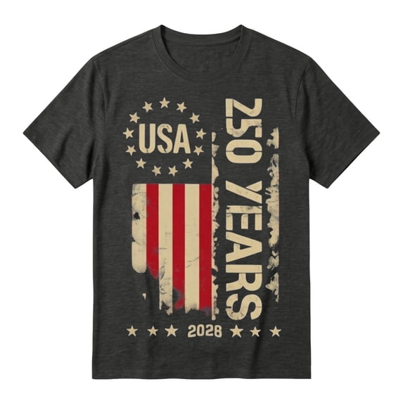 Byoo Little Boys Vintage Tee Shirt 4th of July Flag Graphic Crew Neck ...
