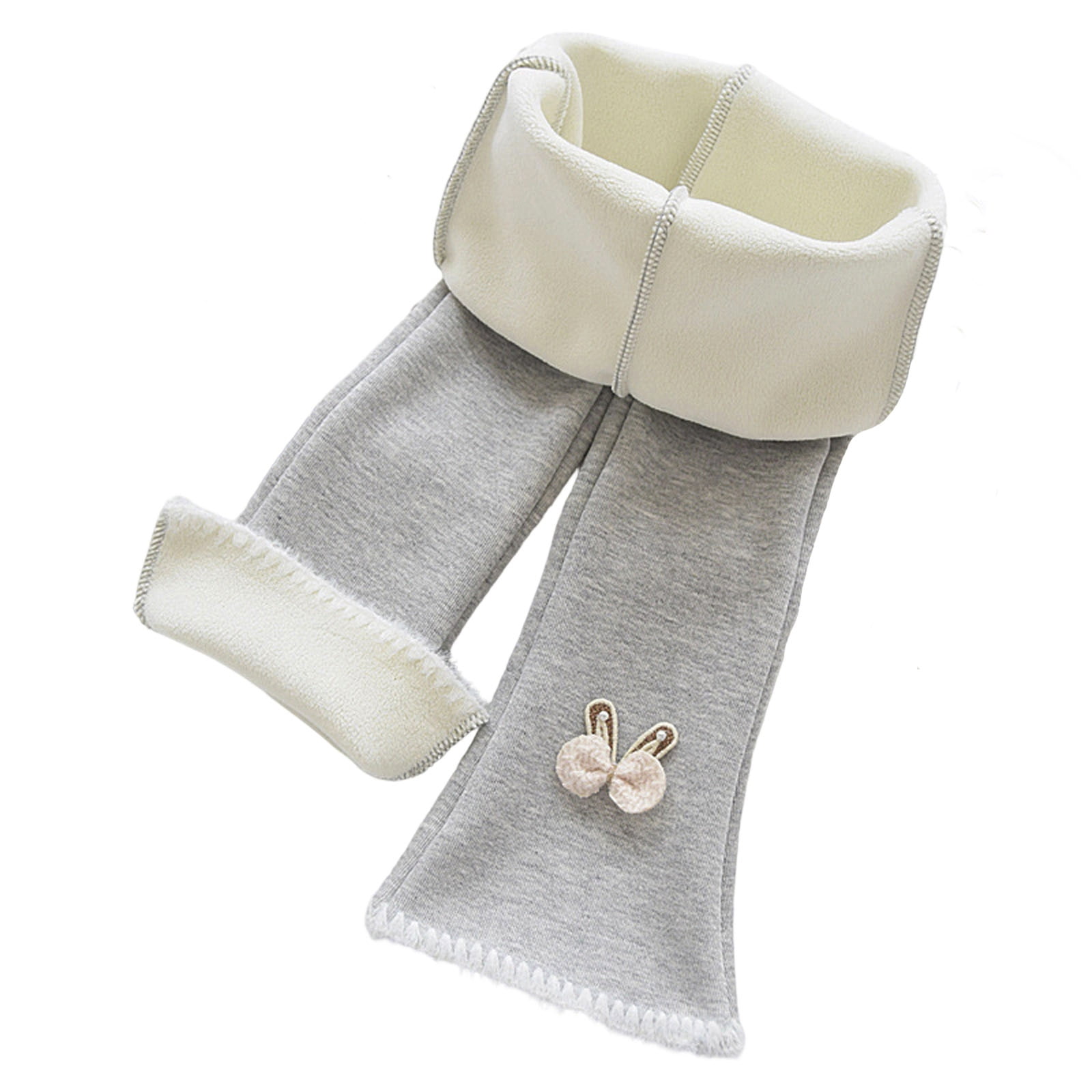 Byoo Little Girl Flared Pants Cute Bow Solid Color Lined Trousers ...