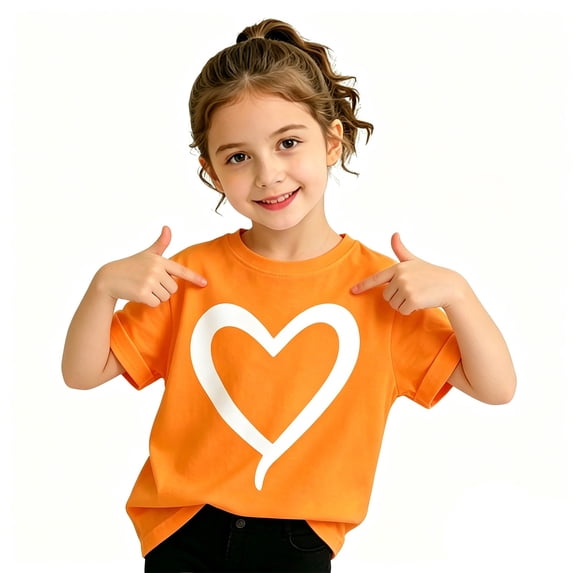 Byoo Little Girl Graphic Tshirt Soft Daily Short Sleeve Crewneck ...
