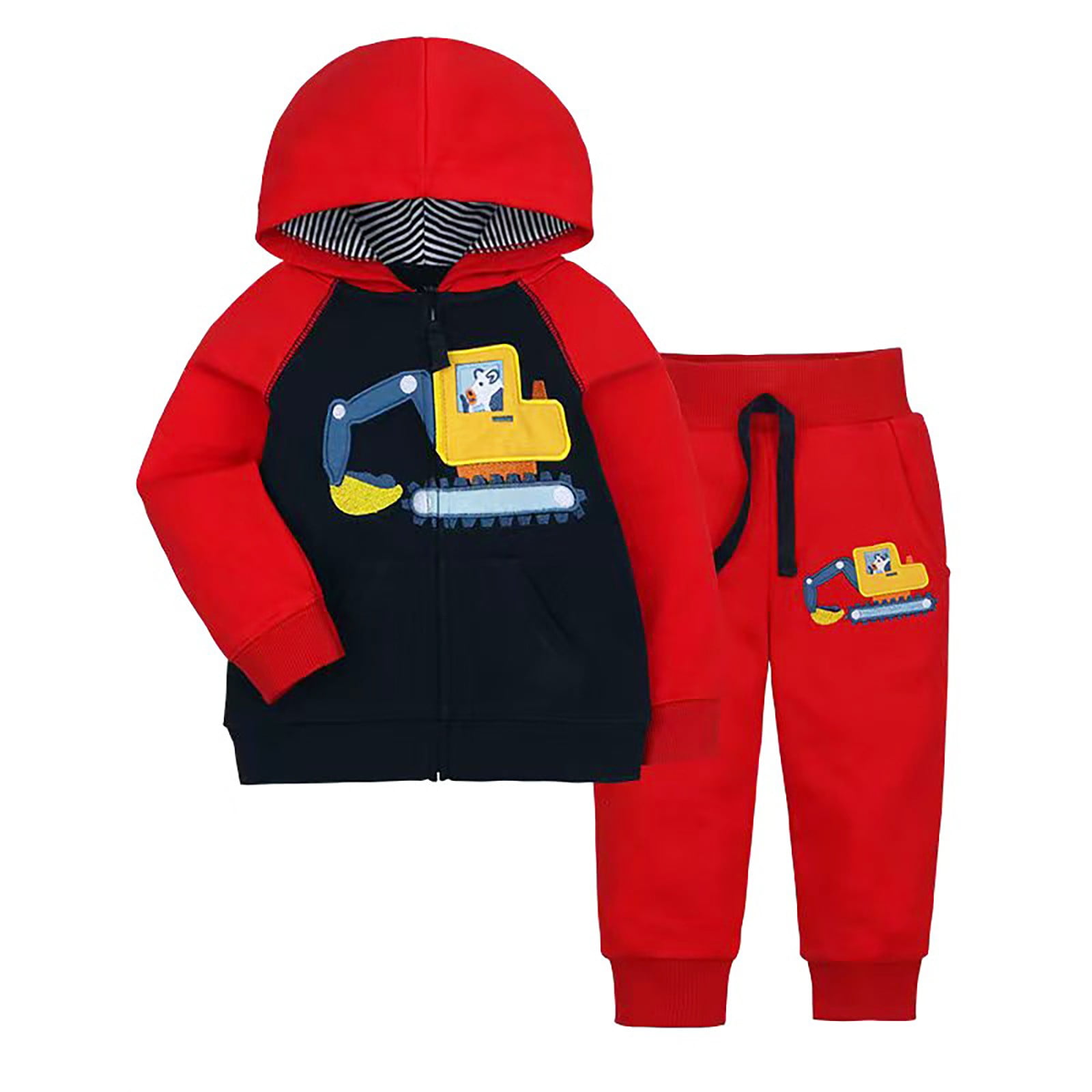 Byoo New Born Boys Tracksuit Set Letter Graphic Long Sleeve Pullover ...