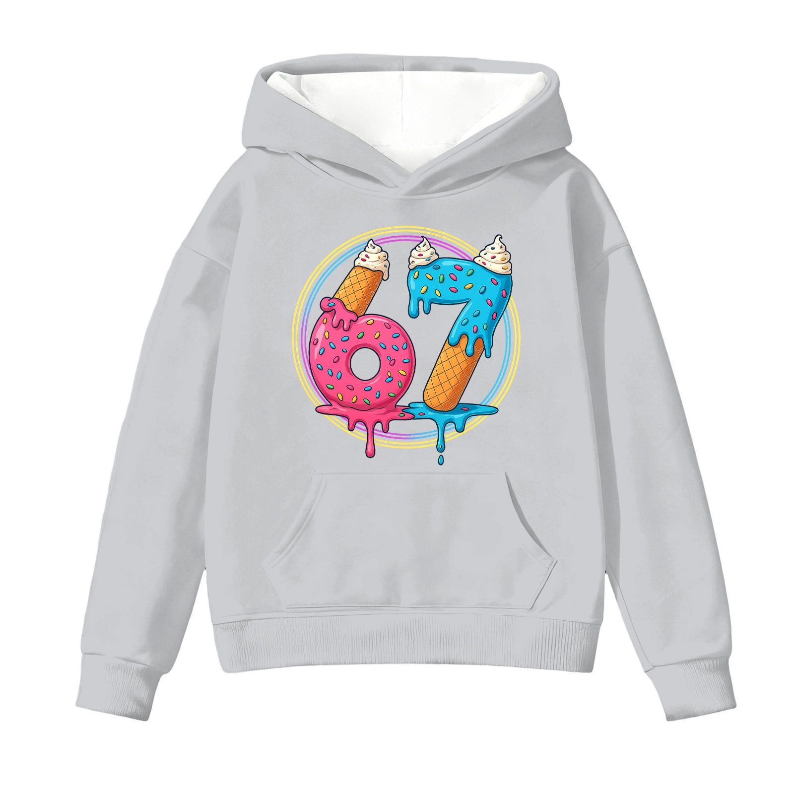 Byoo Number Graphic Hoodie for Toddler Boy Casual Long Sleeves Pullover ...
