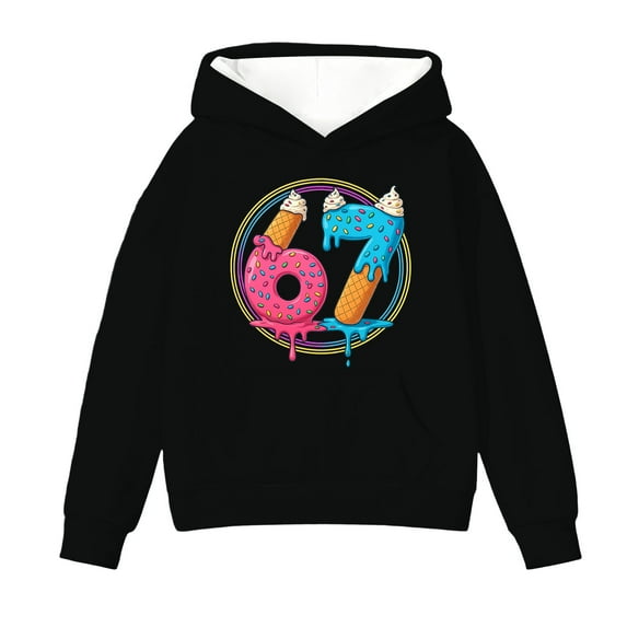 Byoo Number Graphic Hoodie for Toddler Boy Casual Long Sleeves Pullover ...