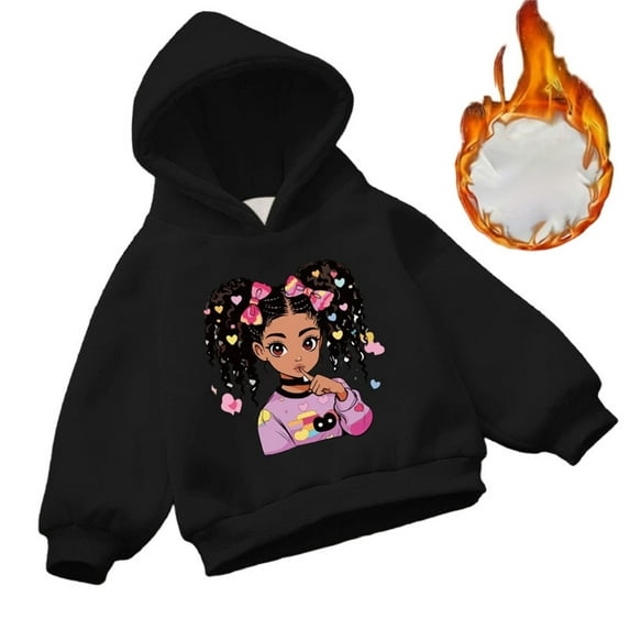 Byoo Oversized Hoodie for Toddler Girl Cute Character Graphic Pullover ...