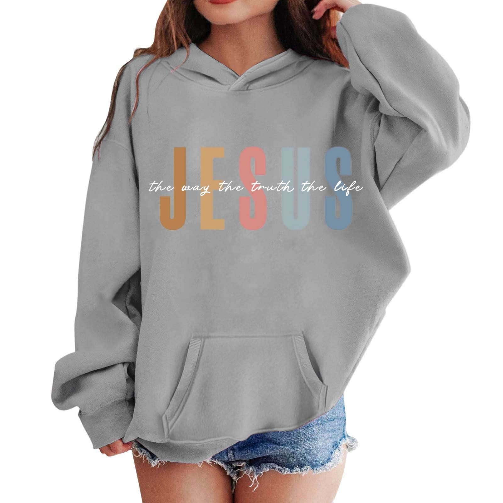 Byoo Oversized Tween Girl Hoodie Sweatshirt Letter Graphic Hoody Pocket ...