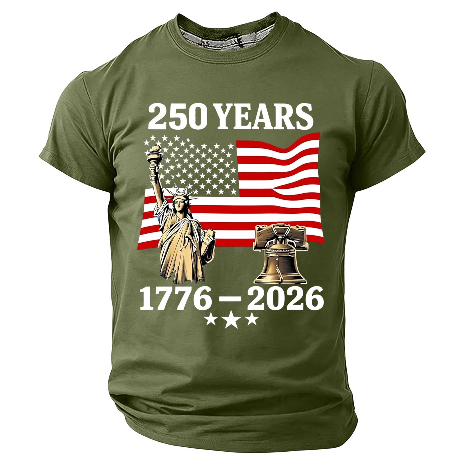 Byoo Print Tshirt for Girl US Flag Graphic Crewneck Short-Sleeve ...