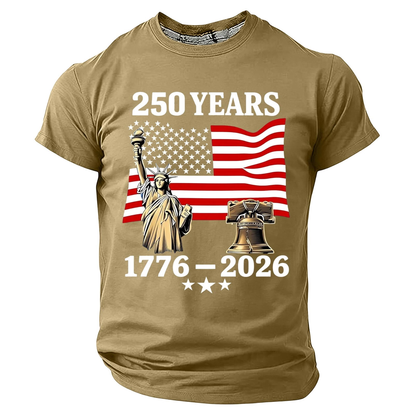 Byoo Print Tshirt for Girl US Flag Graphic Crewneck Short-Sleeve ...