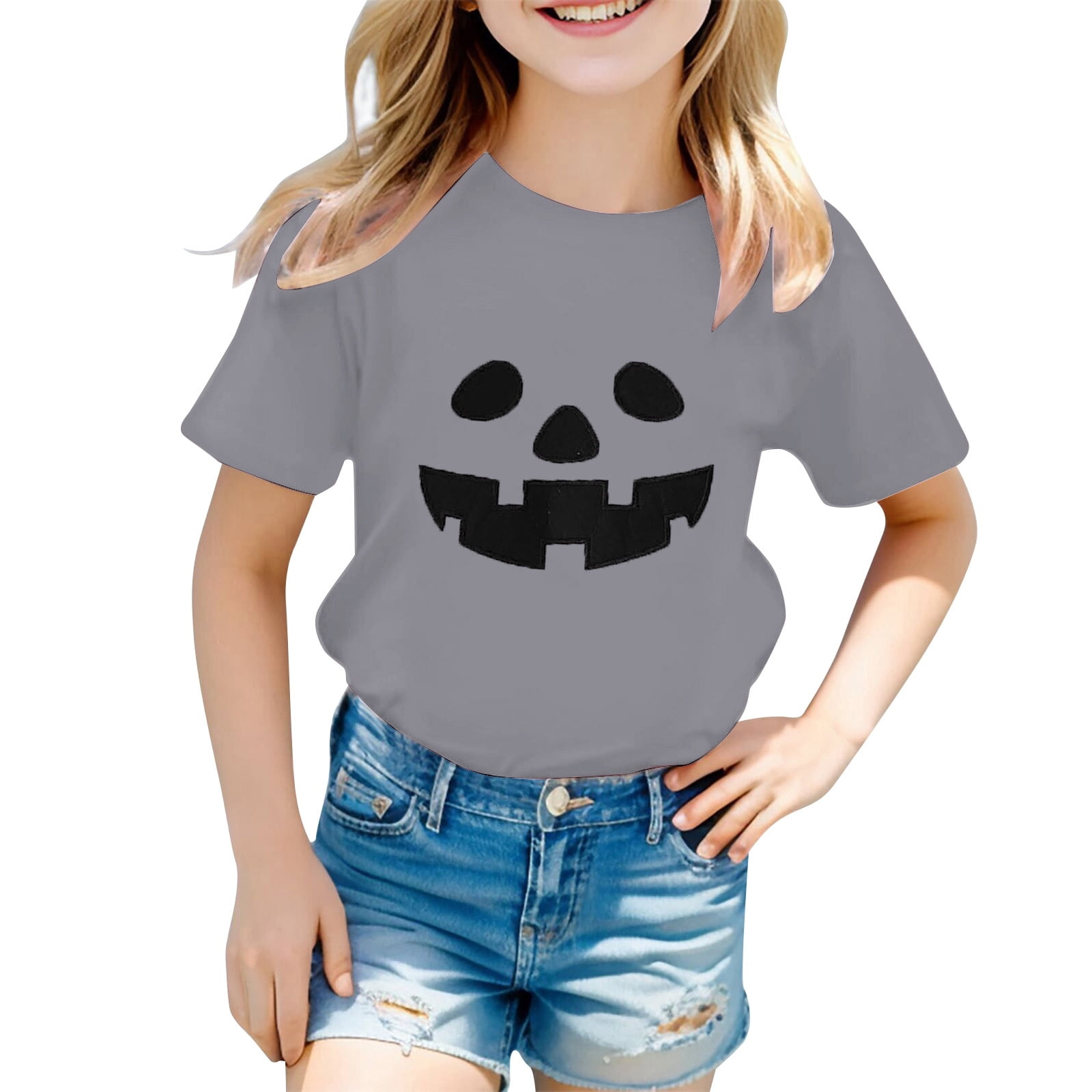 Byoo Printed Little Girl T Shirt Soft Cotton Short-Sleeve Pullover Tee ...