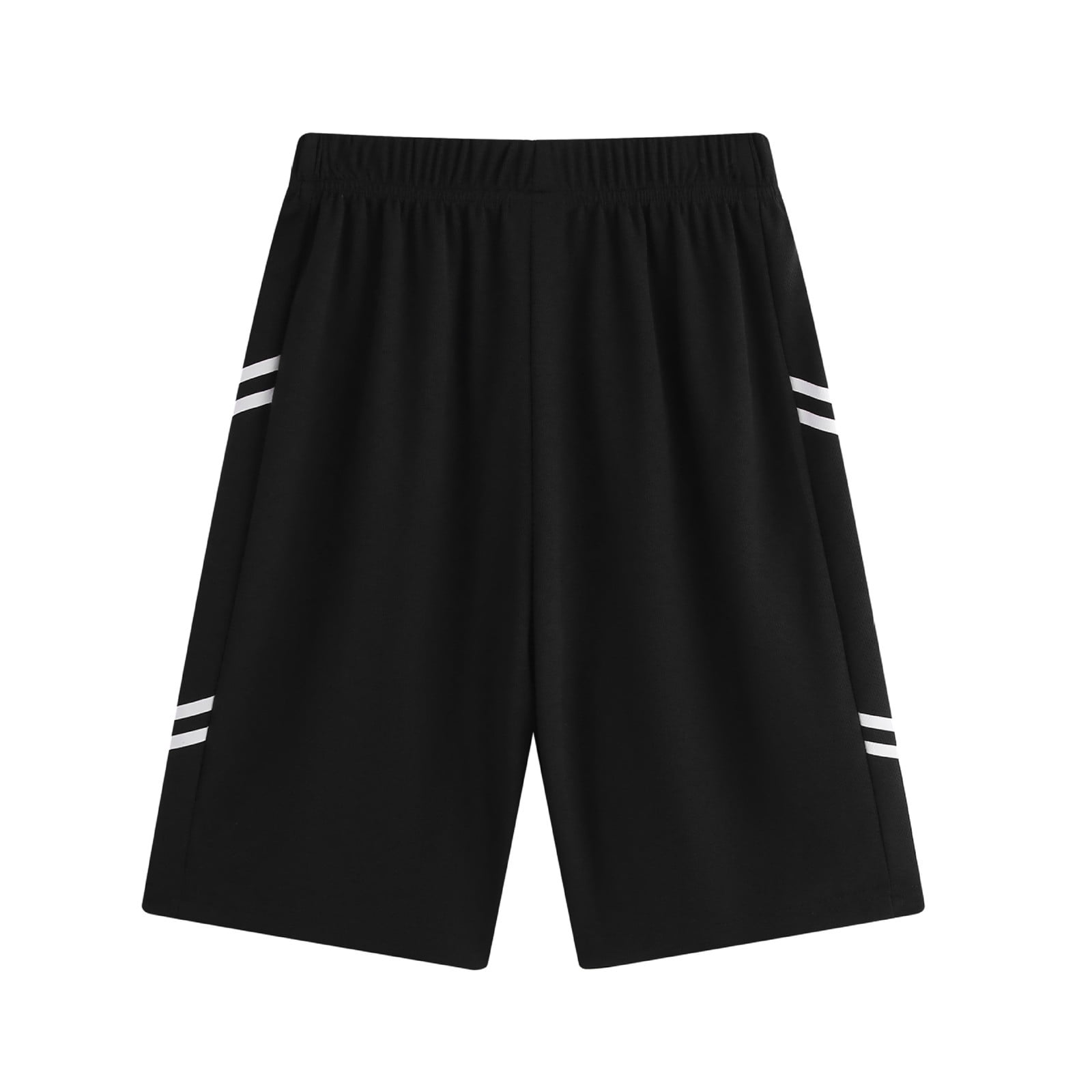 Byoo Sporty Shorts for Big Boys Striped Trim wide leg Athletic Training ...