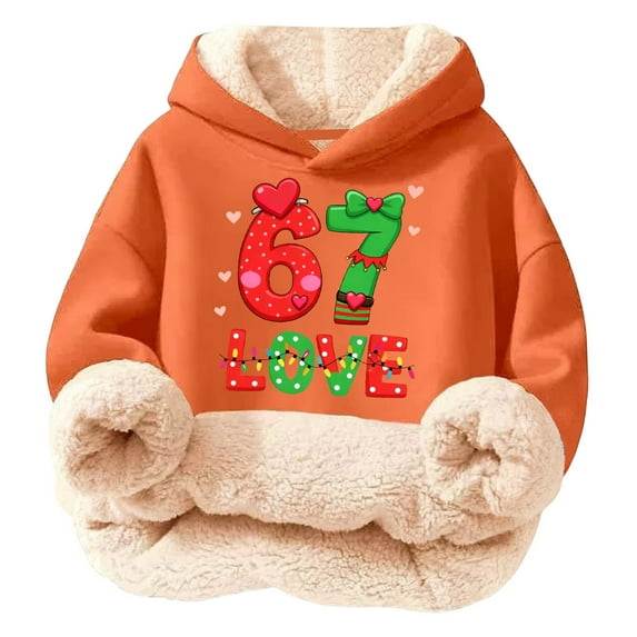 Byoo Teen Boy Fleece Lined Hoodie Valentine's Day Cozy Number Graphic ...