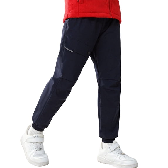 Byoo Teen Boy's Hiking Trousers Sporty Solid Color Elastic Waist High ...