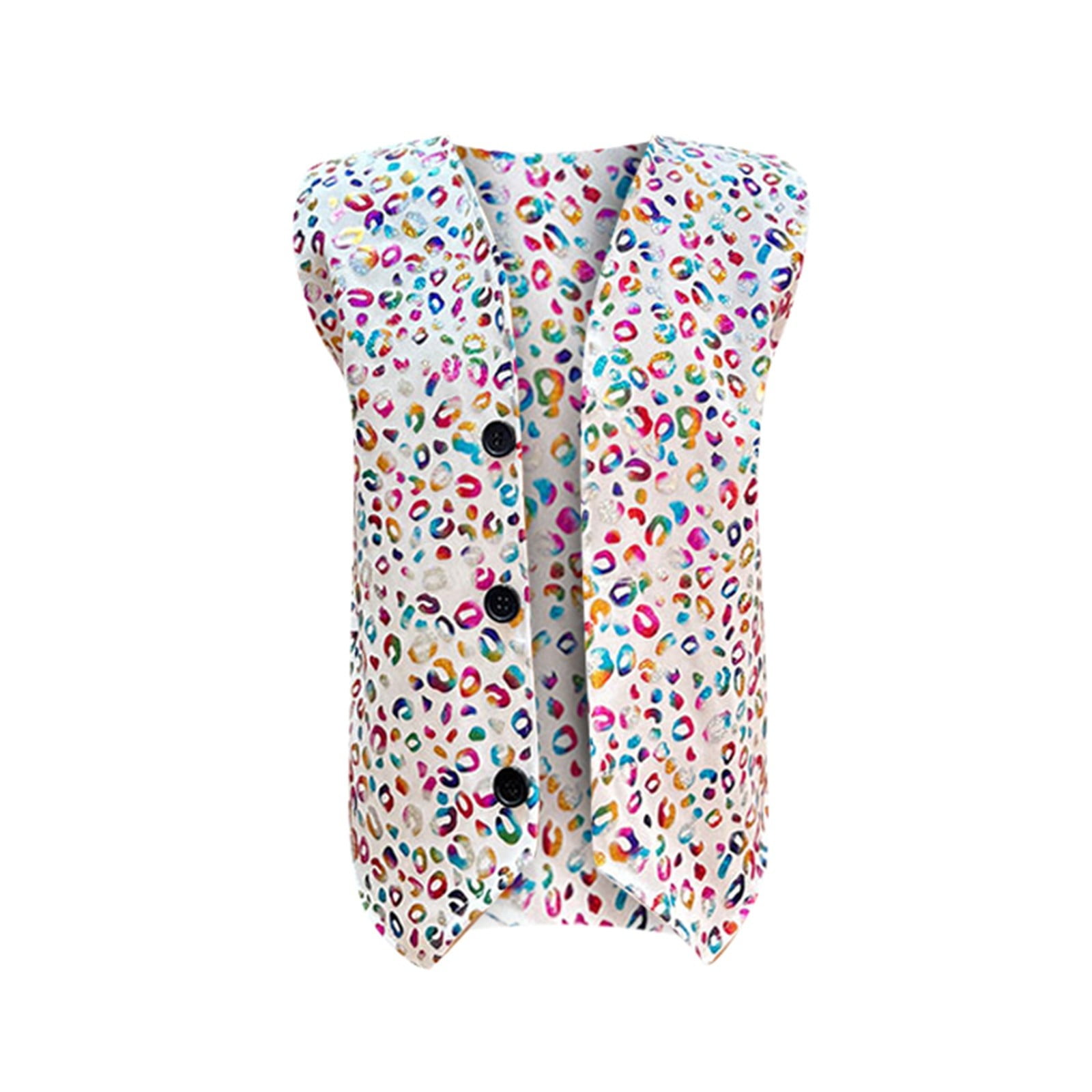 Byoo Teen Boys Summer Colorful Waistcoat Leopard Pattern Sleeveless ...