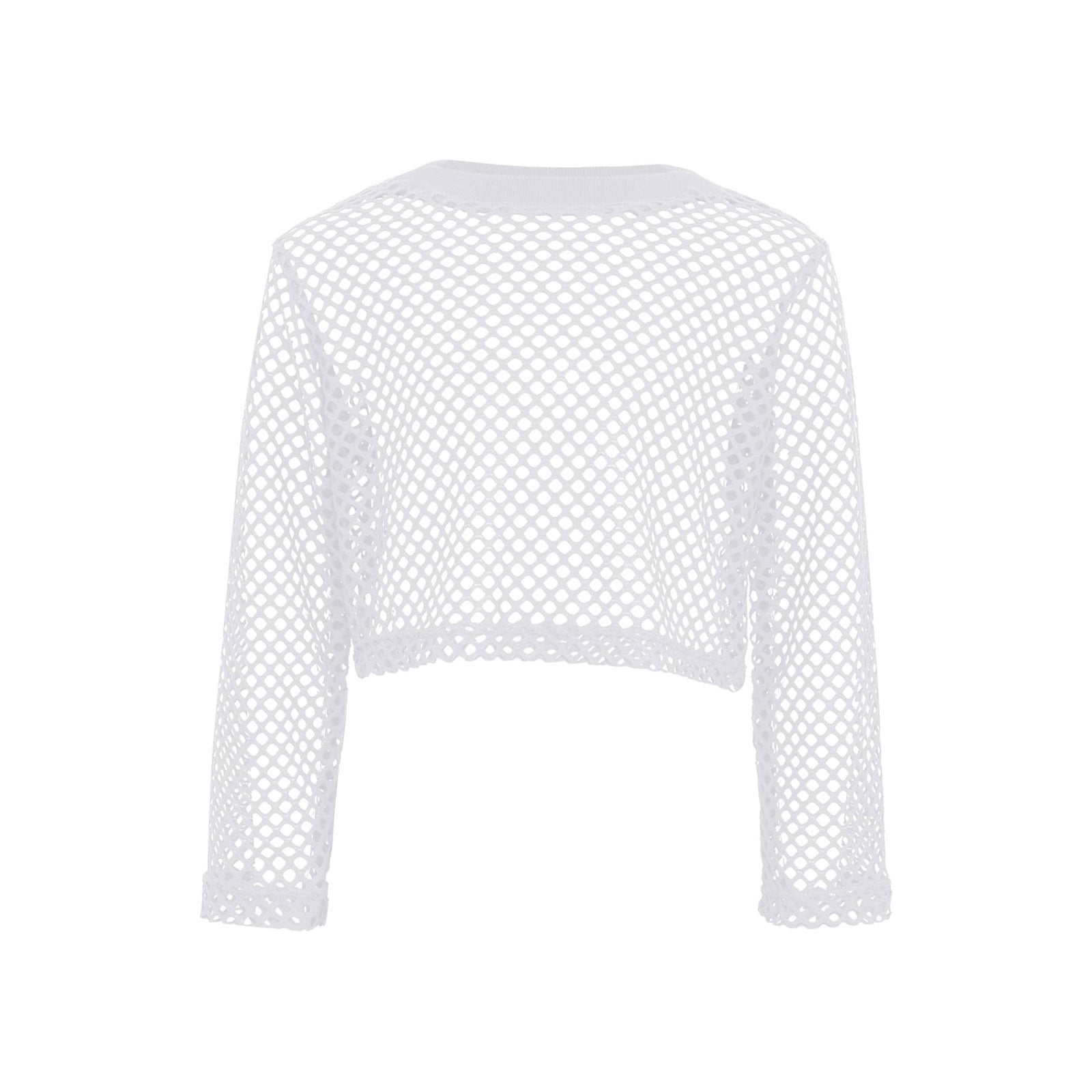 Byoo Teen Girls Mesh Long Sleeve Crop Top See Through Casual Cover Up ...