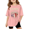 Byoo Girls Oversize T Shirt America's 250th Anniversary Casual Short ...