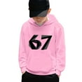 Byoo Toddler Boy 67 Number Print Hoodie Sweatshirt Casual Unisex Long ...