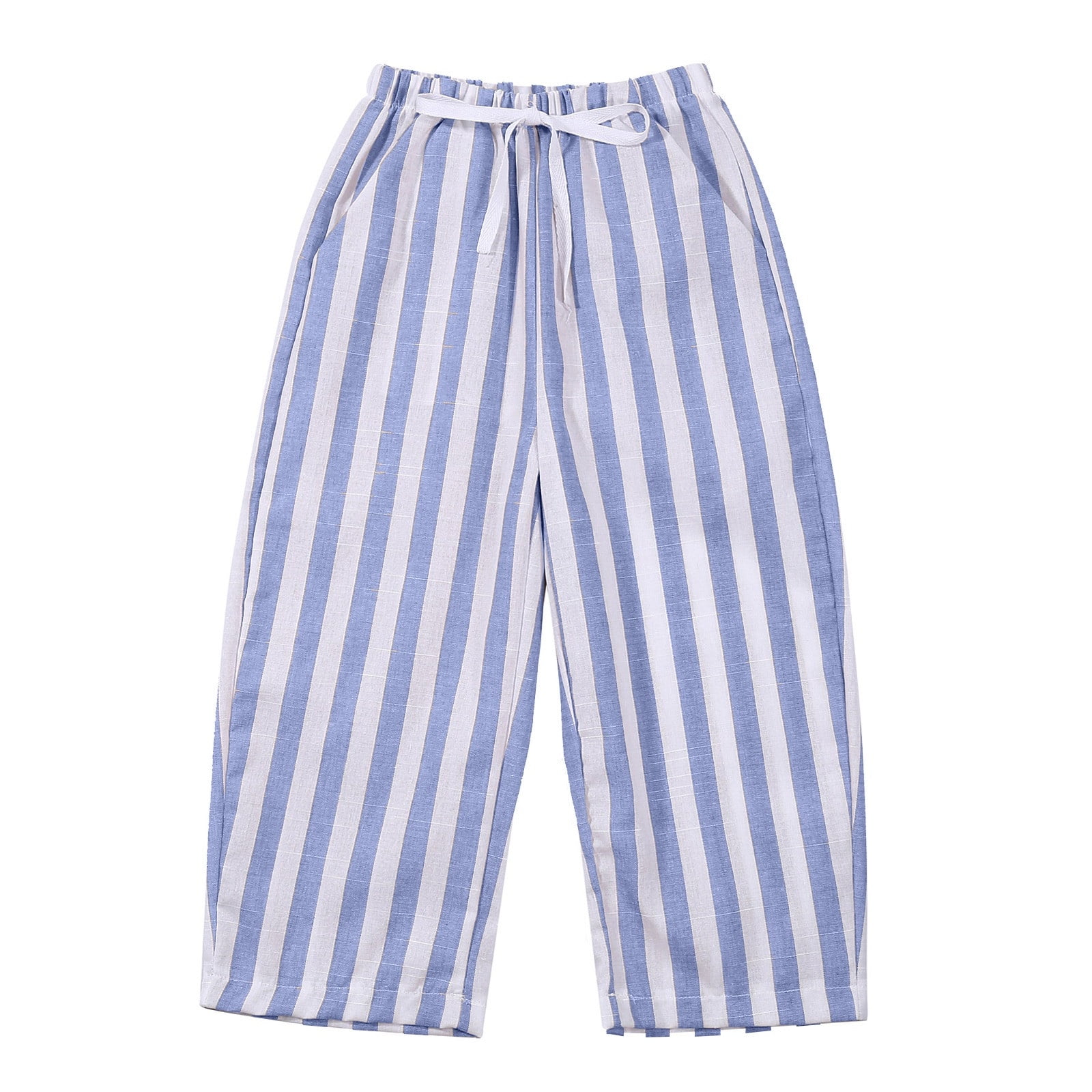 Byoo Toddler Boy Drawstring Pants Soft Stripe Printing Elastic Waist ...