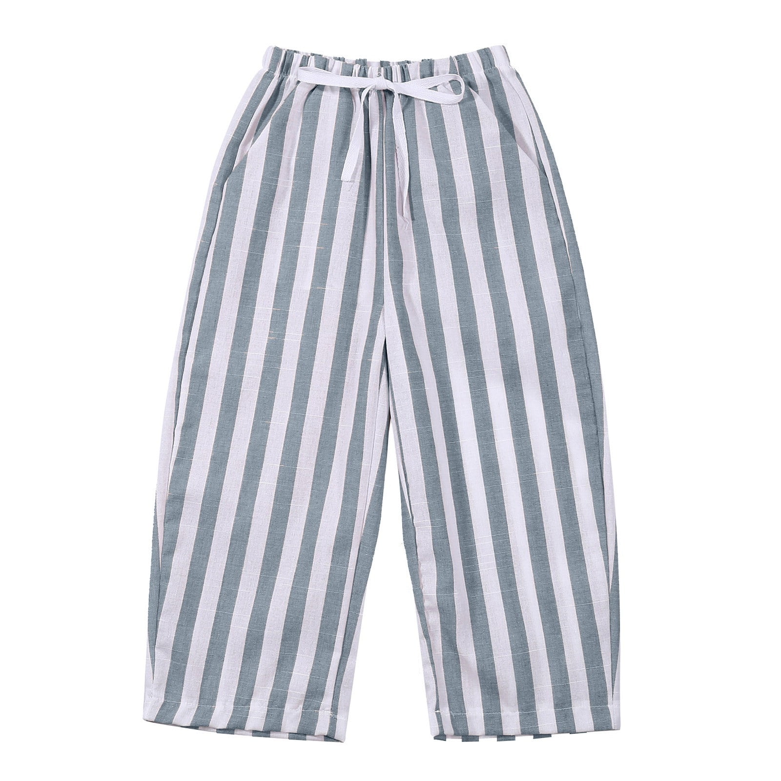 Byoo Toddler Boy Drawstring Pants Soft Stripe Printing Elastic Waist ...