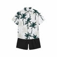 Byoo Toddler Boy Hawaii Tree Print Tracksuit Short Sleeve Shirt Short ...