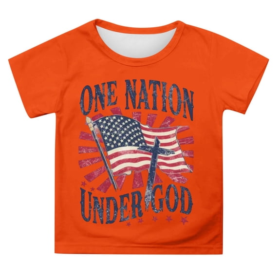 Byoo Toddler Boy Retro Tshirt 4th of July Americas Flag Graphic Short ...