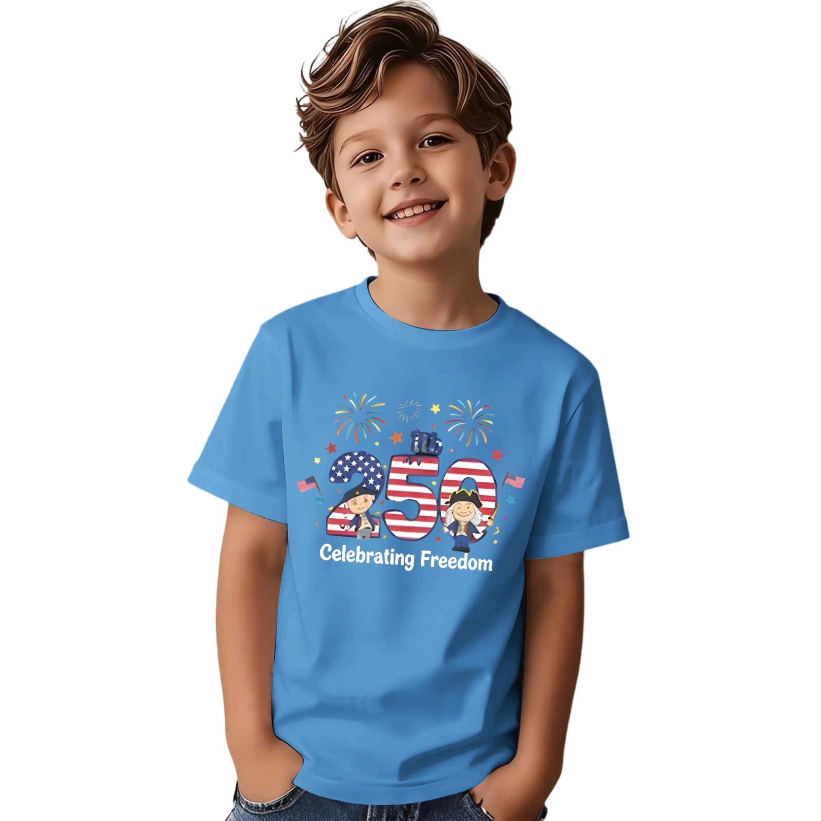 Byoo Toddler Boys 250 Celebrating Freedom Graphic TShirt Casual Short ...