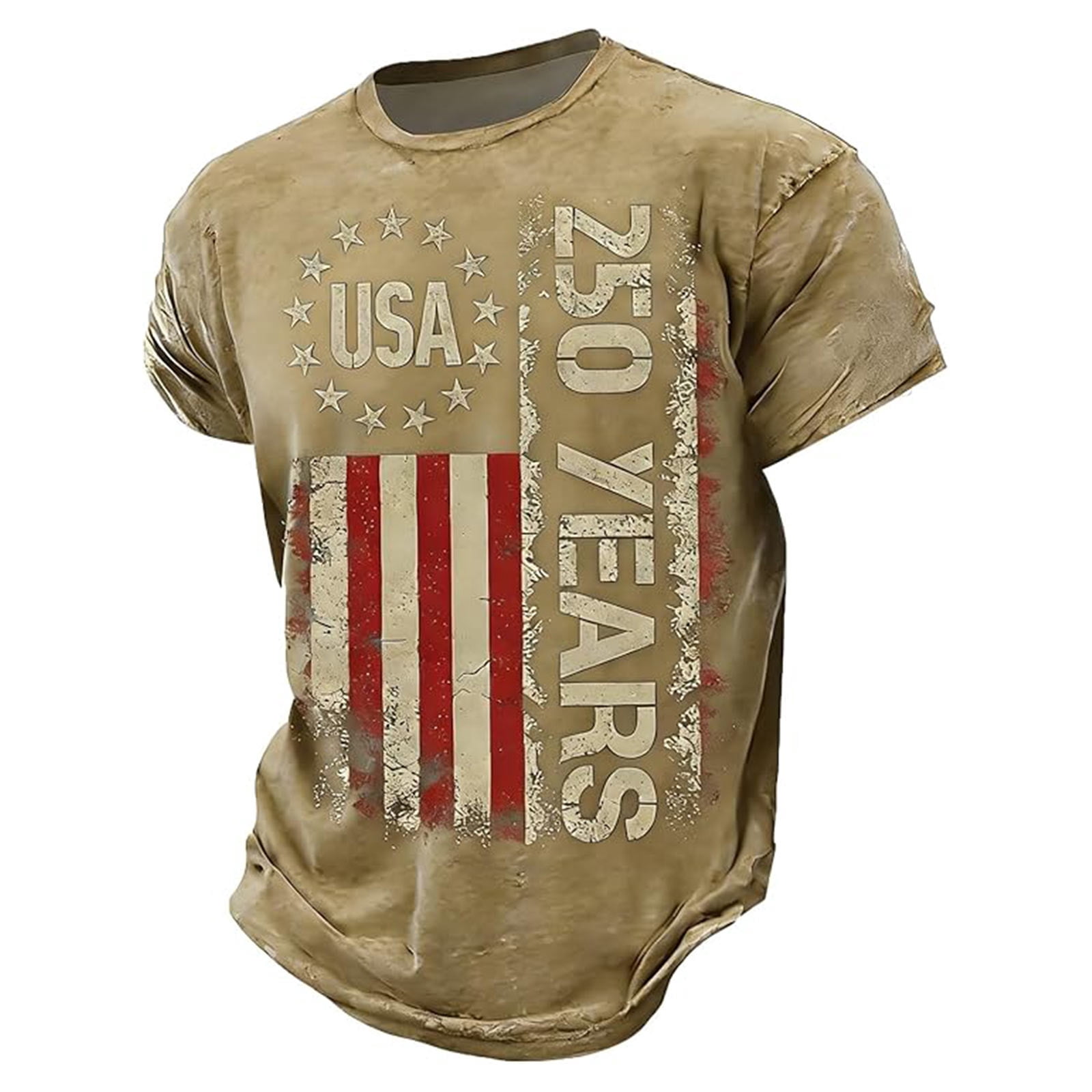 Byoo Toddler Boys Crew Neck T-Shirt USA Flag 250 Years Graphic Short ...