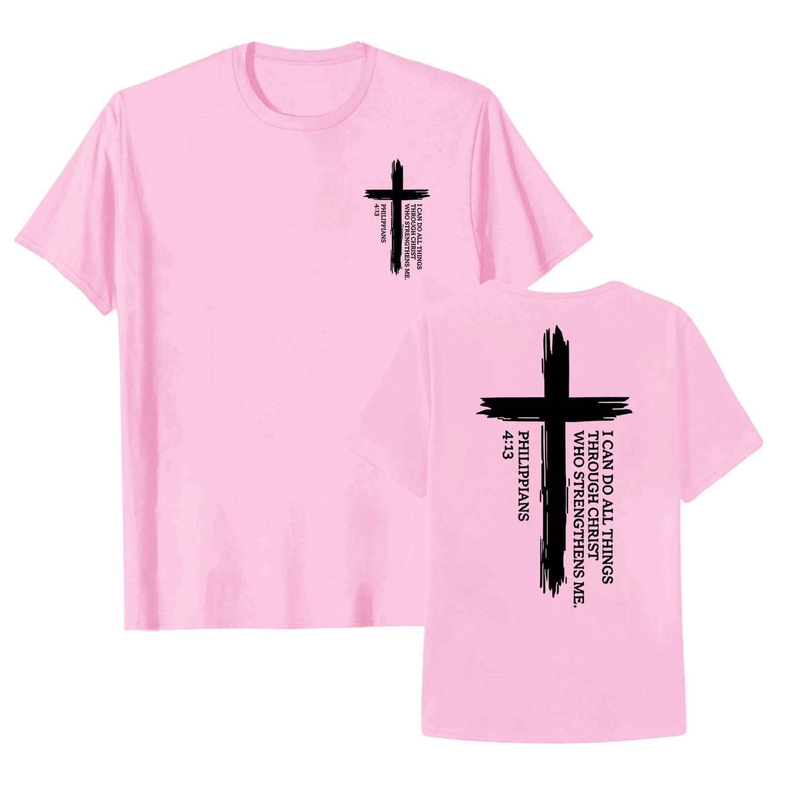 Byoo Toddler Boys Cross Print T Shirt Christian Faith Short Sleeve ...