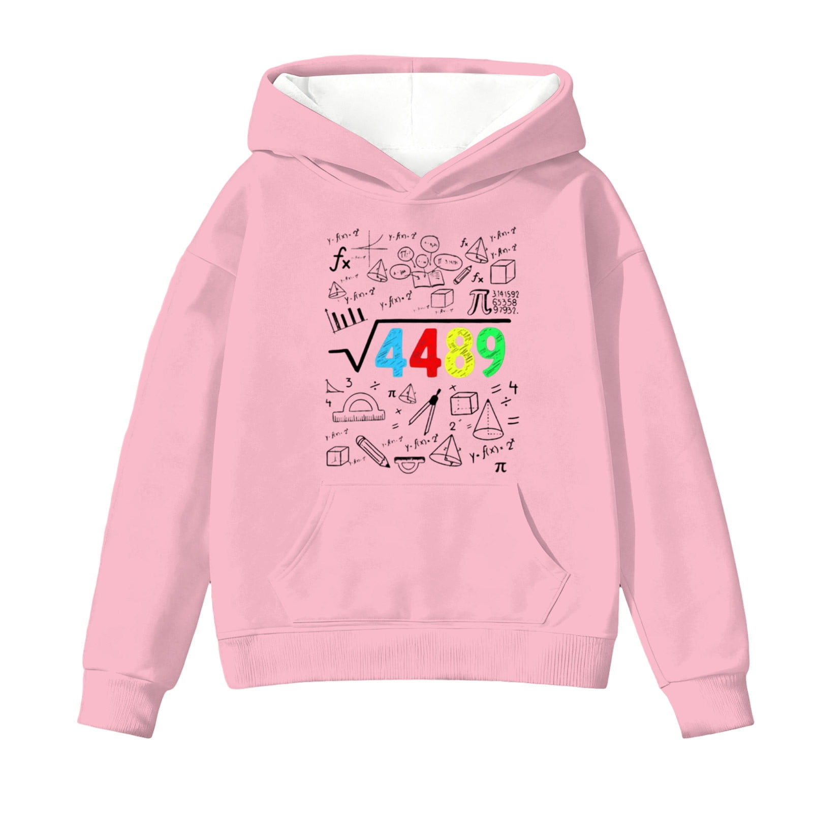 Byoo Toddler Boys Mathematical Number Graphic Hoodie Oversize Casual ...