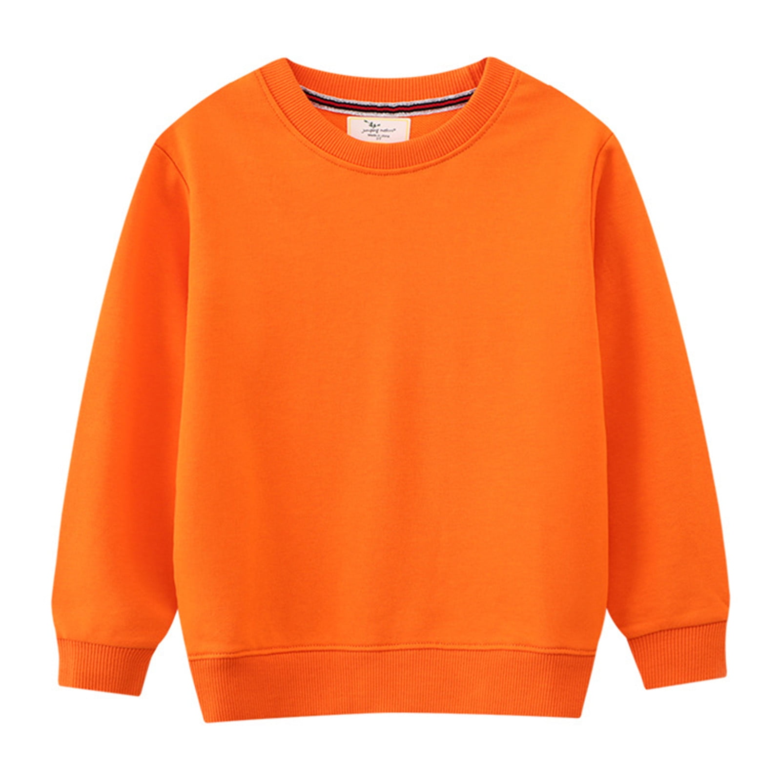 Byoo Toddler Boys Solid Sweatshirt Crew Neck Long Sleeve Shirt Kids ...