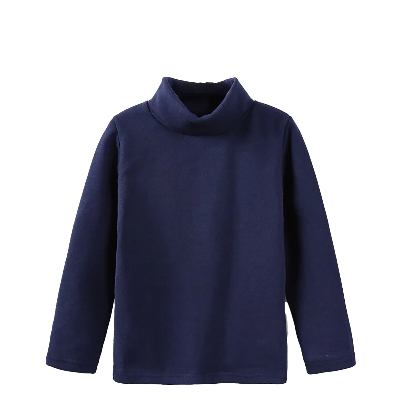 Byoo Toddler Boys T Shirt Solid Turtleneck Collar Full Sleeve Base ...