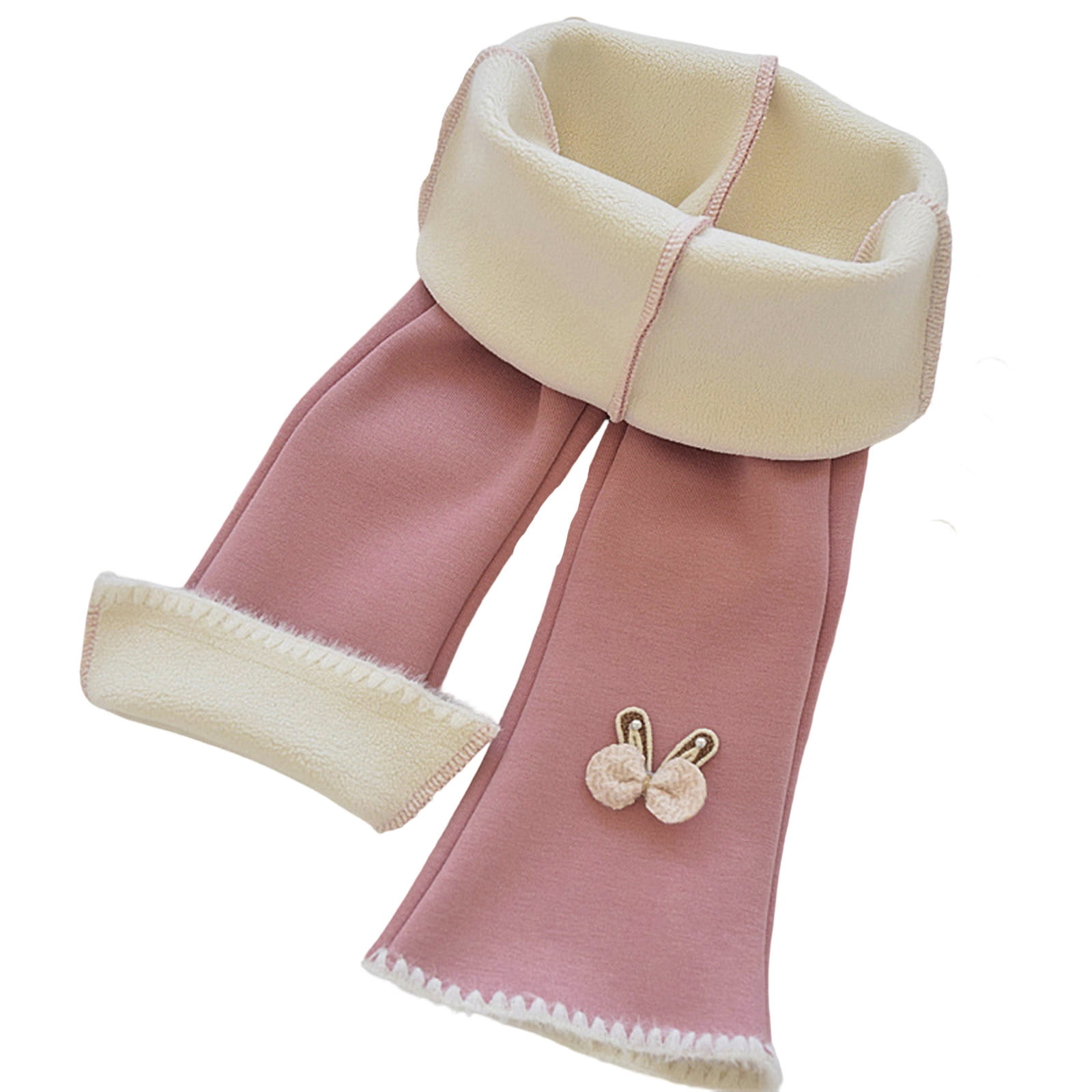 Byoo Toddler Girl Flared Pants Cute Bow Solid Color Lined Trousers ...