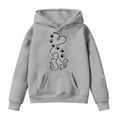 Byoo Toddler Girl Hoodie Valentine Day Cat Graphic Kangaroo Pocket ...