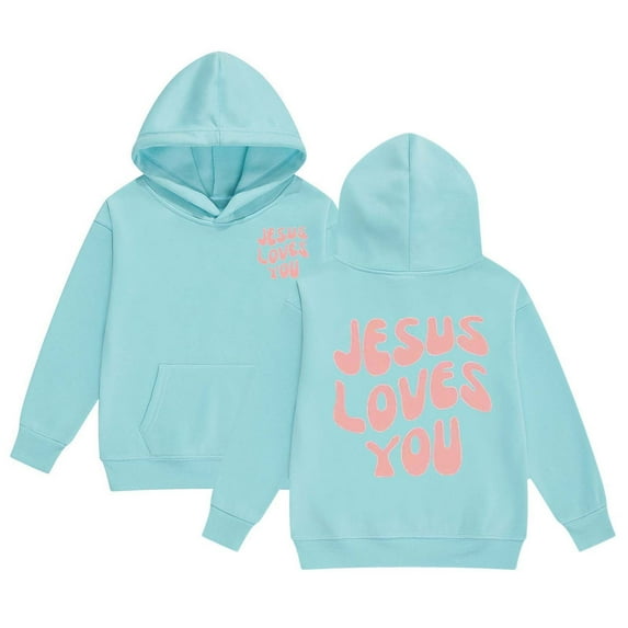 Byoo Toddler Girl Letter Printing Hooded Sweatshirt Comfort Full Sleeve ...