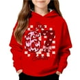Byoo Toddler Girl Number Graphic Hoodie Valentine's Day Leisure Hoody ...