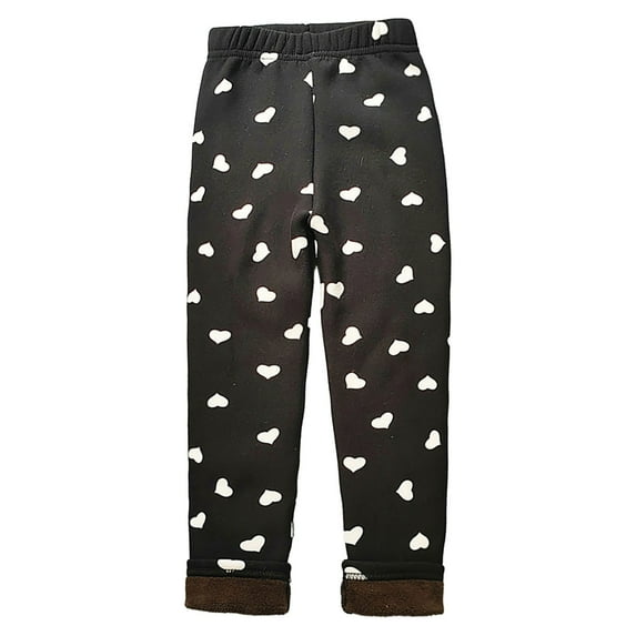 Byoo Toddler Girls Babies Leggings Fleece Heart Painted Straight Fit ...