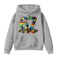 Byoo Toddler Girls Hoodie Cartoon Building Blocks Number Graphic ...
