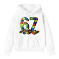 Byoo Toddler Girls Hoodie Cartoon Building Blocks Number Graphic ...