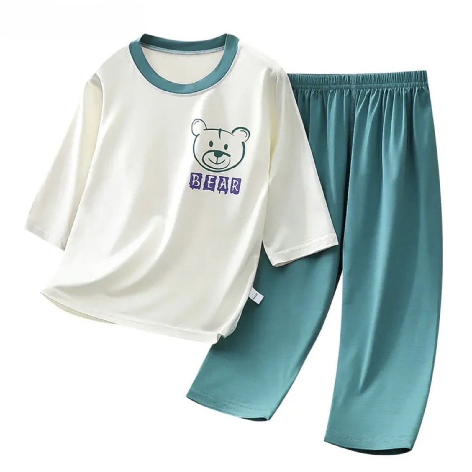 Byoo Toddler Girls Pajamas Cartoon Print Snug Fit Short Sleeve Tee ...