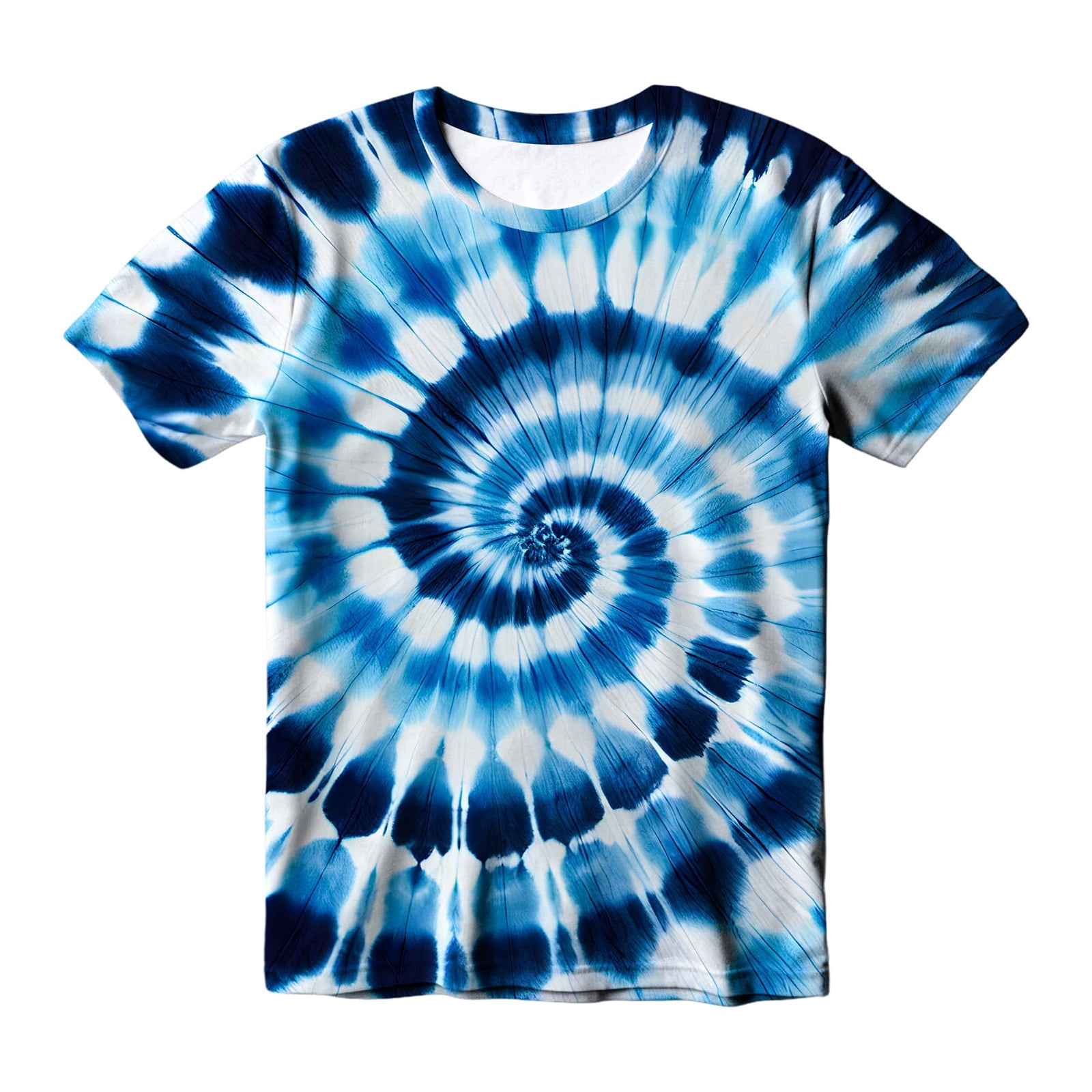 Byoo Toddler Girls Patriotic Tie Dye Star Print T Shirt Casual Short ...